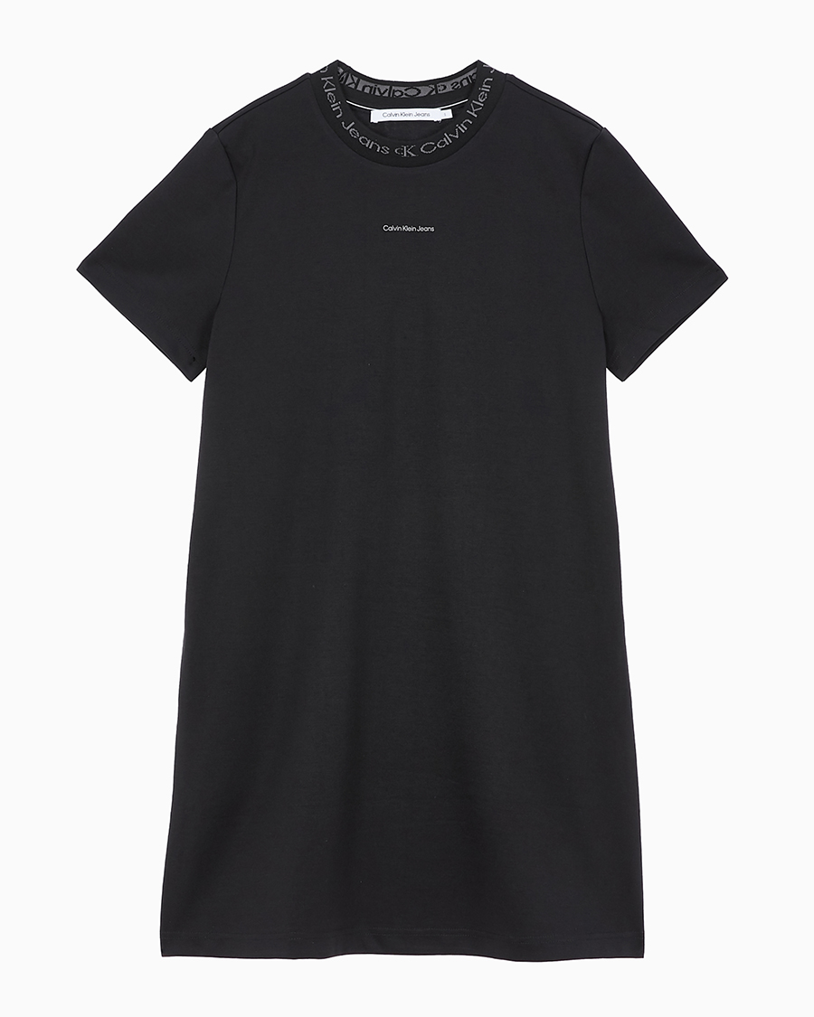 22 S/S[여] 로고 트림 밀라노 티셔츠 미니 드레스(J218895-BEH)