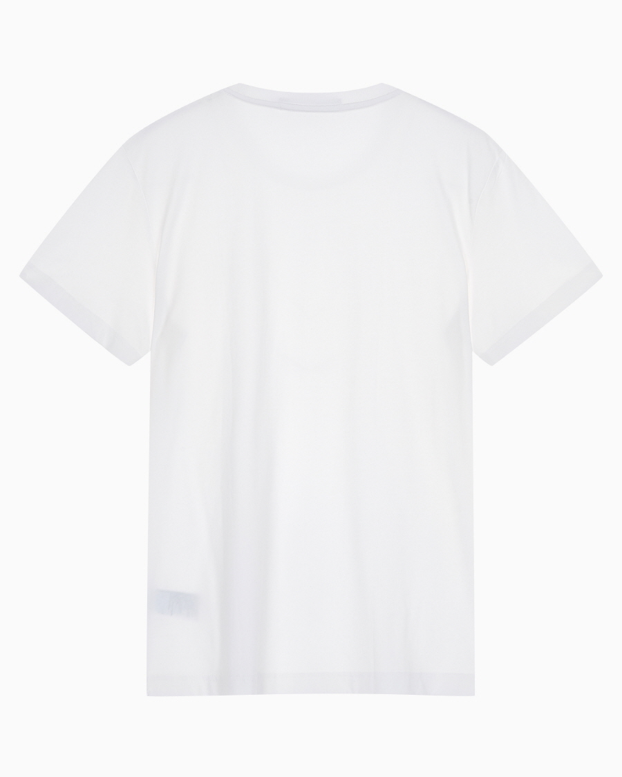 [캘빈클라인진]남성 레귤러핏 솔리드 CK 로고 반팔 티셔츠 (J320986-YAF)