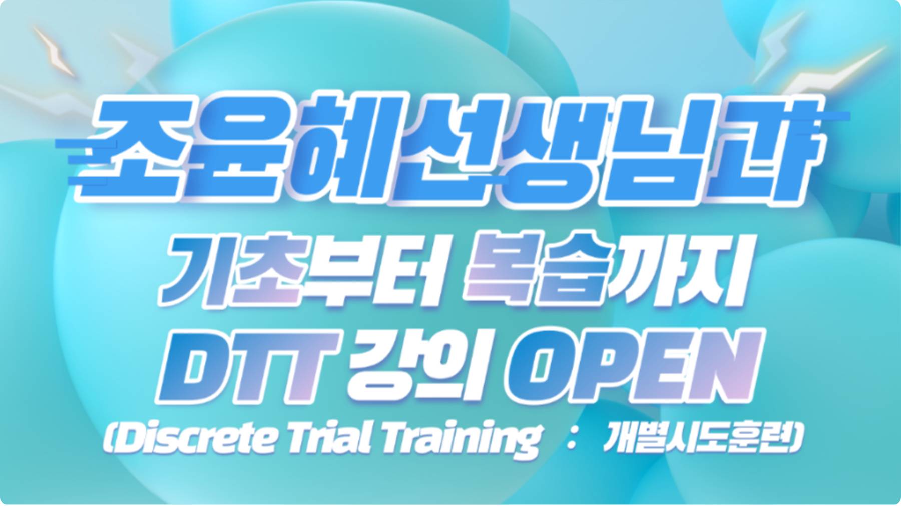 DTT(discrete trial training, 개별시도훈련) 기초부터 복습까지