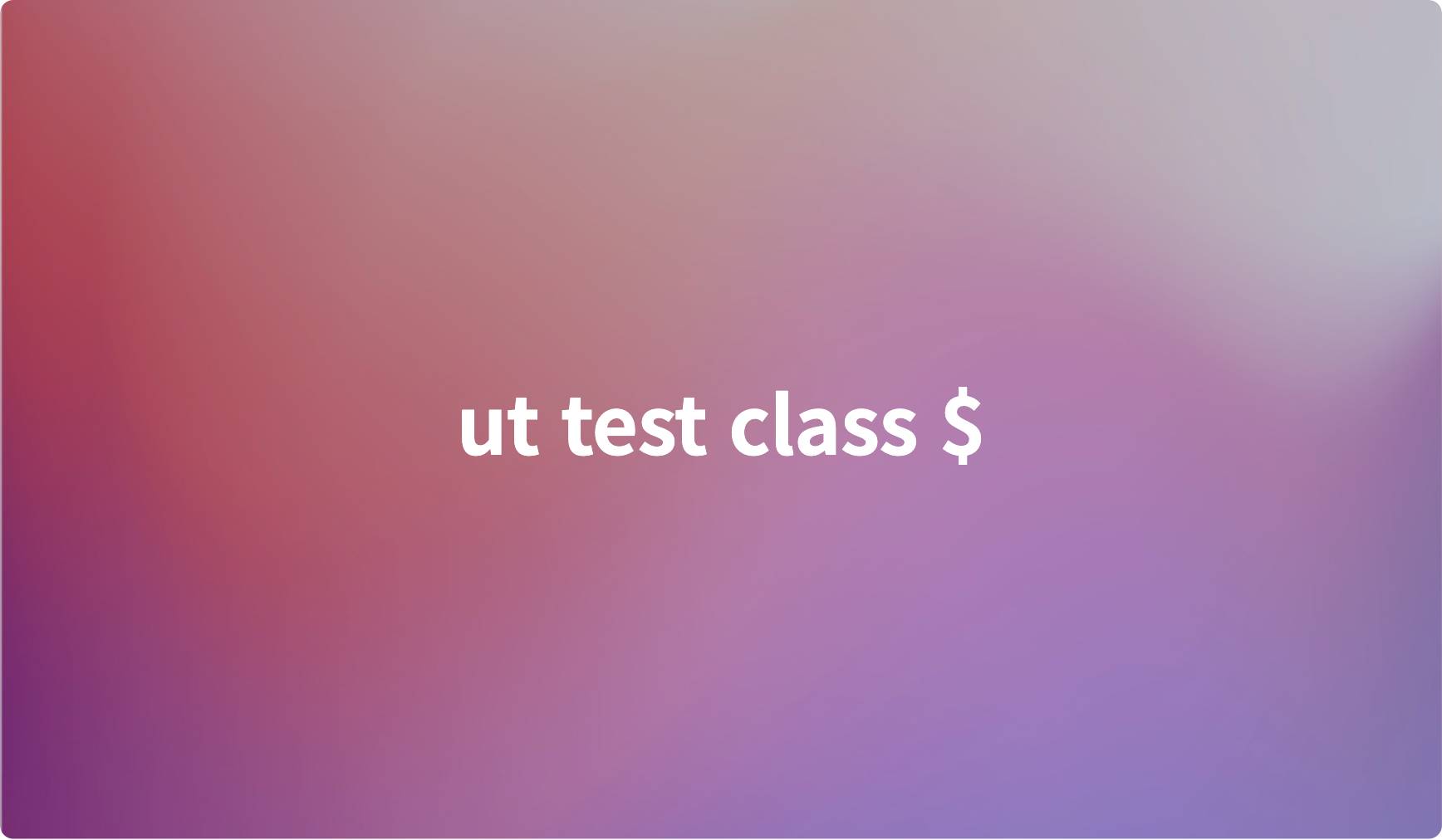 ut test class