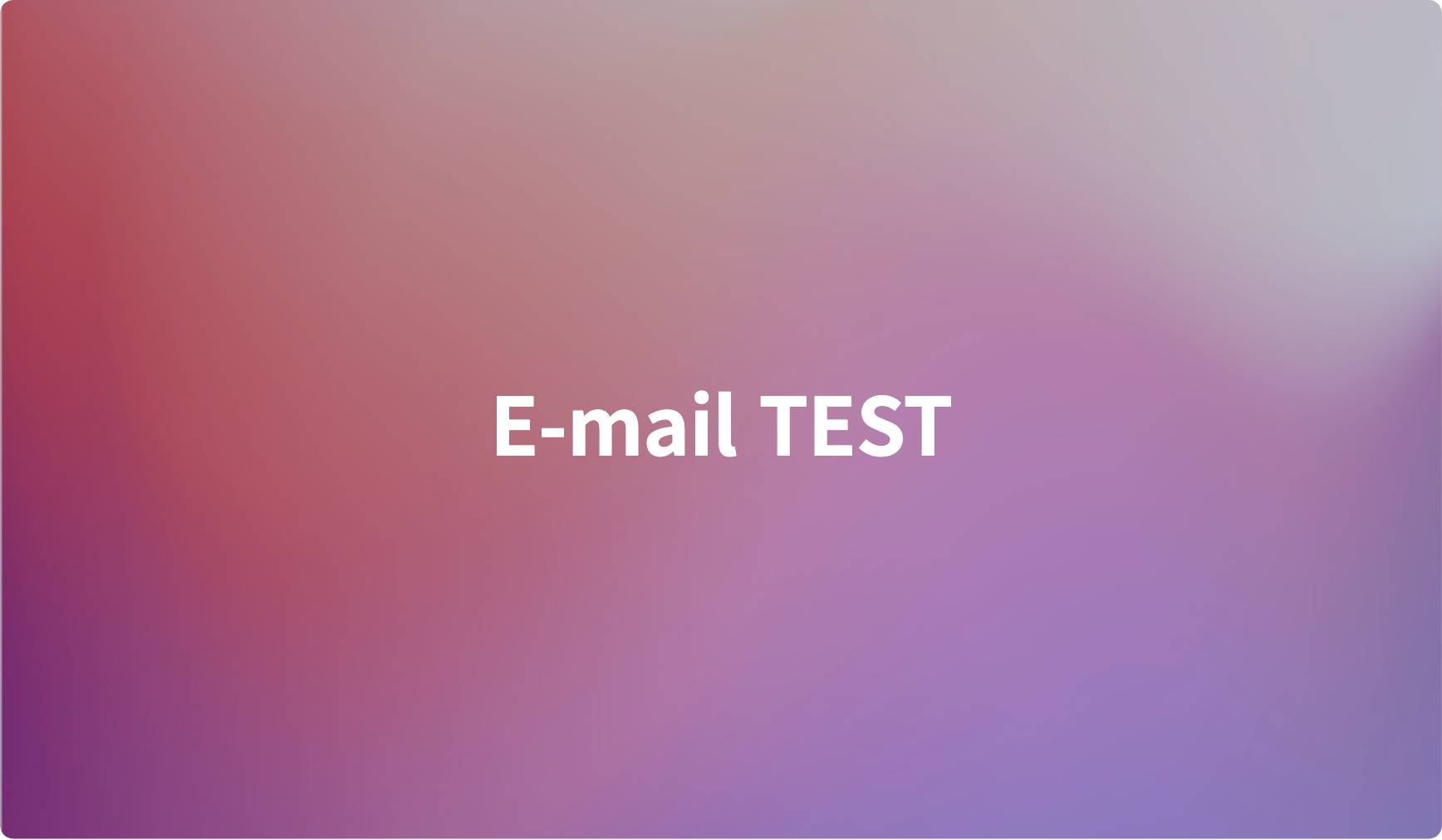 E-mail TEST