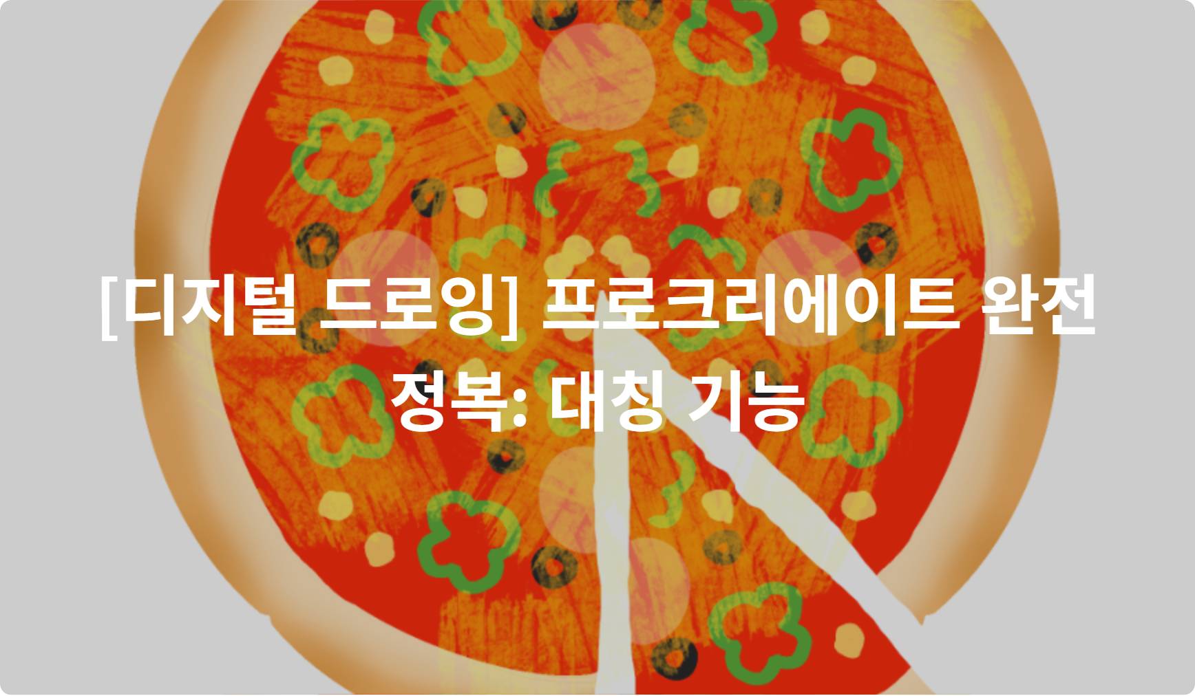 디지털 드로잉 프로크리에이트 완전 정복 대칭 기능