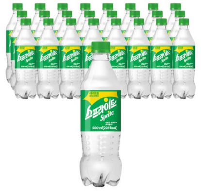 스프라이트 업소용 PET 500ml X 24개(박스) - 16,790원 - 식봄