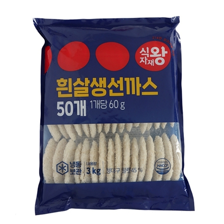 식봄 | 생선까스 (60g*50)3kg 식자재왕 1봉 - 26,500원