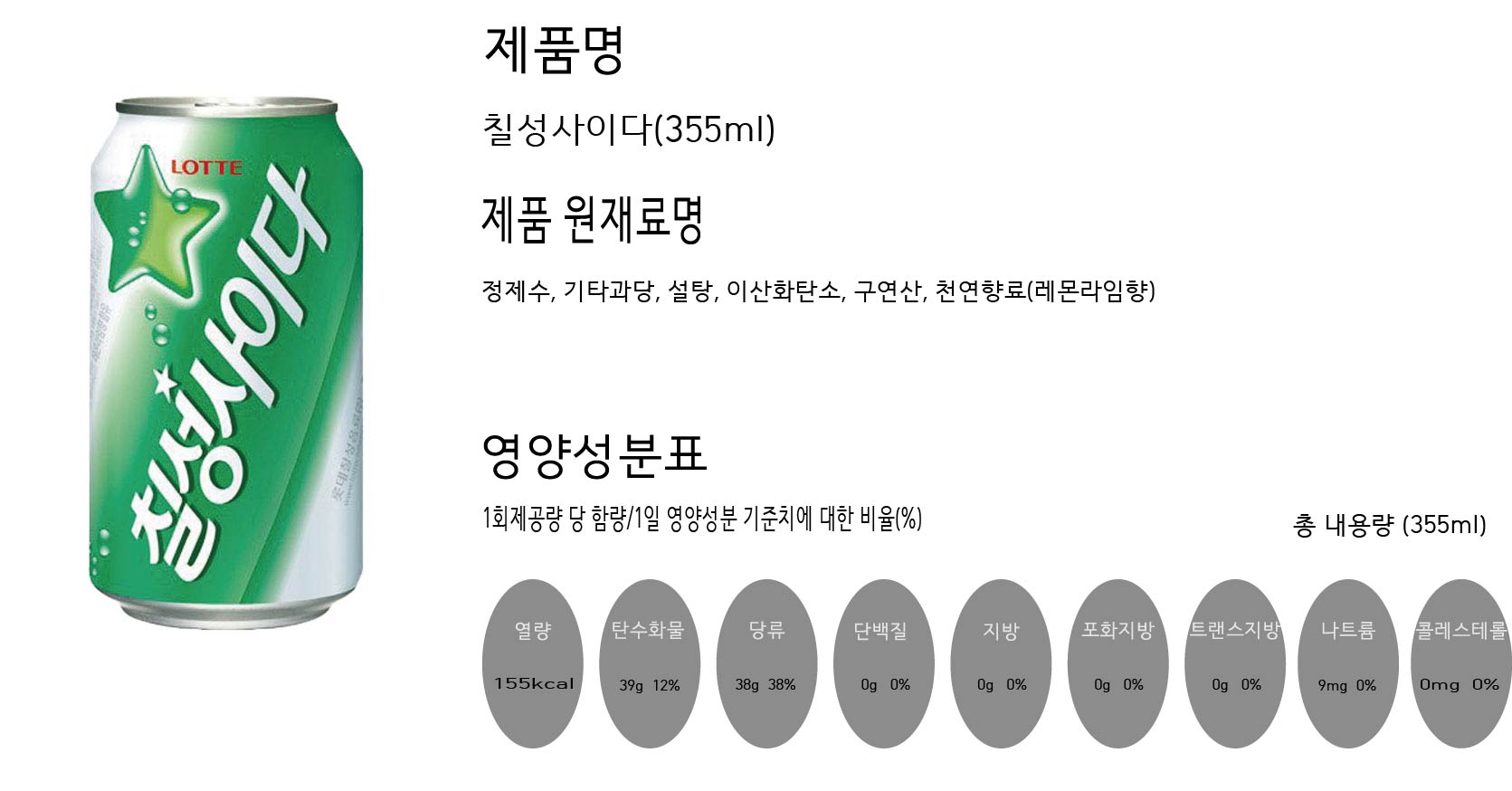 칠성사이다355ml24캔 업소용 | 식봄