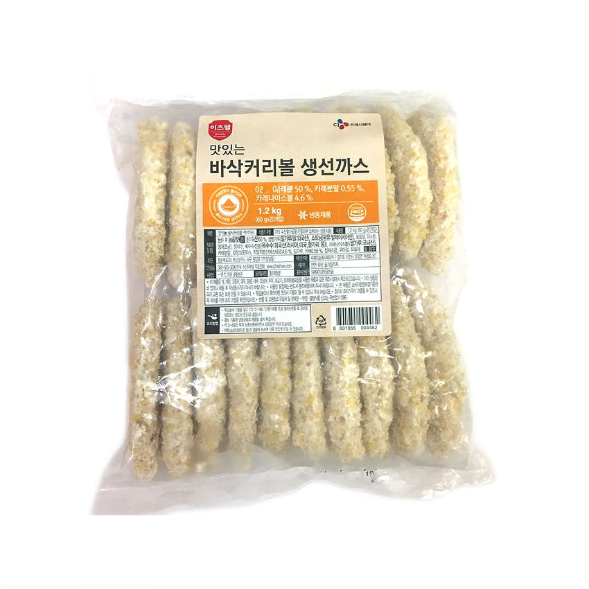 이츠웰 커리볼생선까스(60g*20입 1.2Kg/EA) - 최저가 사업자 식자재 | 식봄