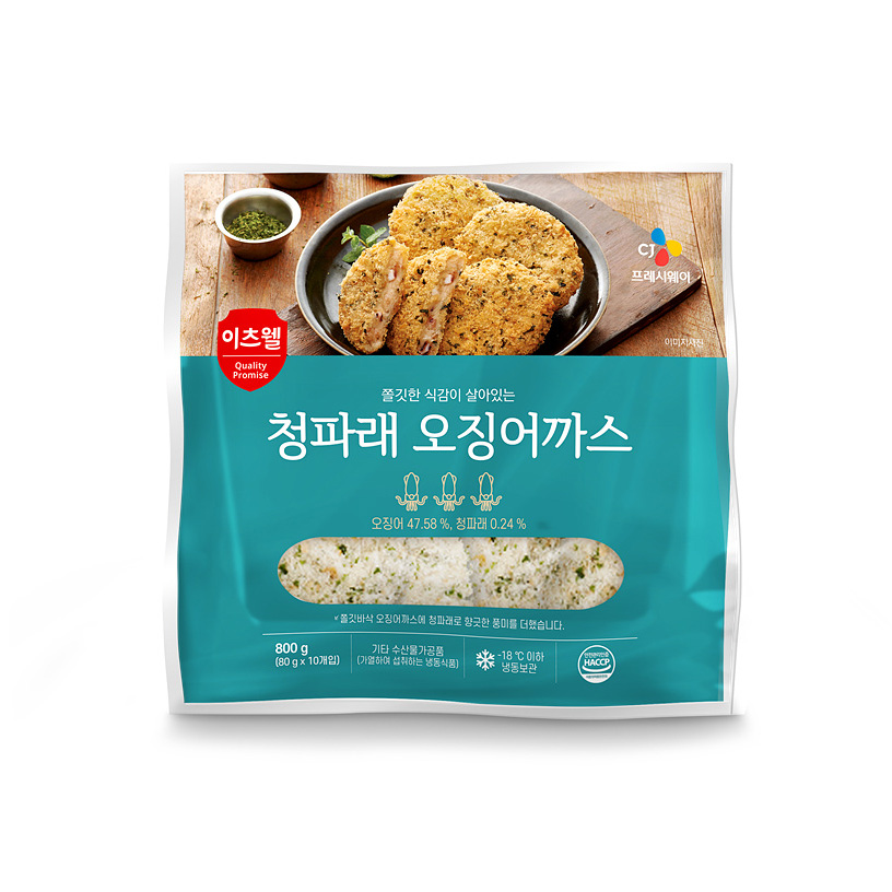이츠웰 청파래오징어까스(80g*10입 800g/EA) - 최저가 사업자 식자재 | 식봄