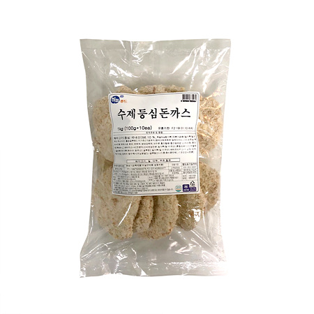하늘푸드 수제등심돈까스(100g*10입 1Kg/EA) - 12,980원 - 식봄