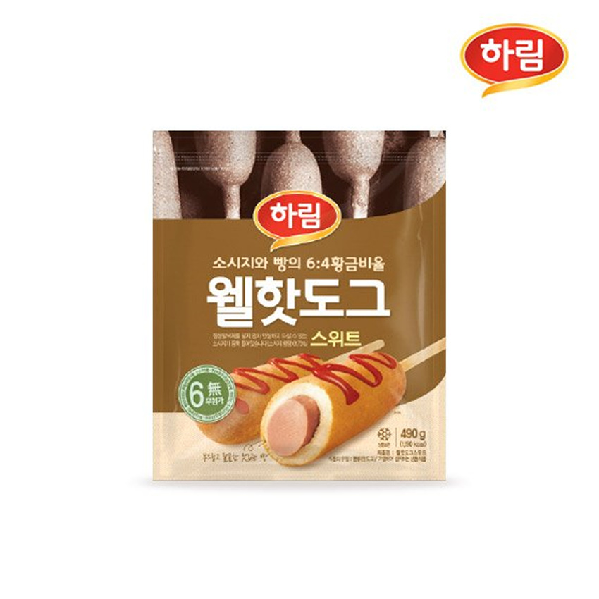 하림 웰스위트핫도그(70g*7입 490g/EA) - 5,170원 - 식봄