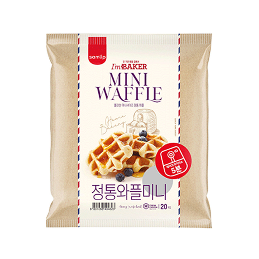 삼립 정통와플미니(30g*20입 600g/EA) - 최저가 사업자 식자재 | 식봄