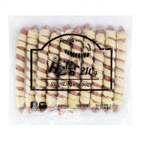 회오리핫도그[쏘팡핫도그,210G*10]2.1kg - 18,100원 - 식봄