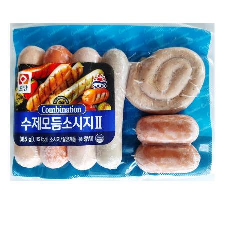수제모듬소세지(사조 385g)1개 식자재마트 대용량 업소용 도이치모듬소시지 소시지 간식 안주 소세지 모둠 모듬소시지 - 9,510원 - 식봄