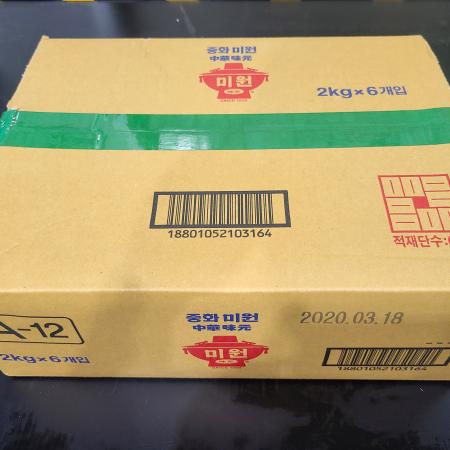 대상청정원중화미원2kgX6봉 중식집전용오리지널맞음 - 80,000원 - 식봄