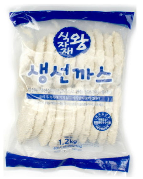 식자재왕 생선까스 1.2kg (60g*20) - 최저가 사업자 식자재 | 식봄