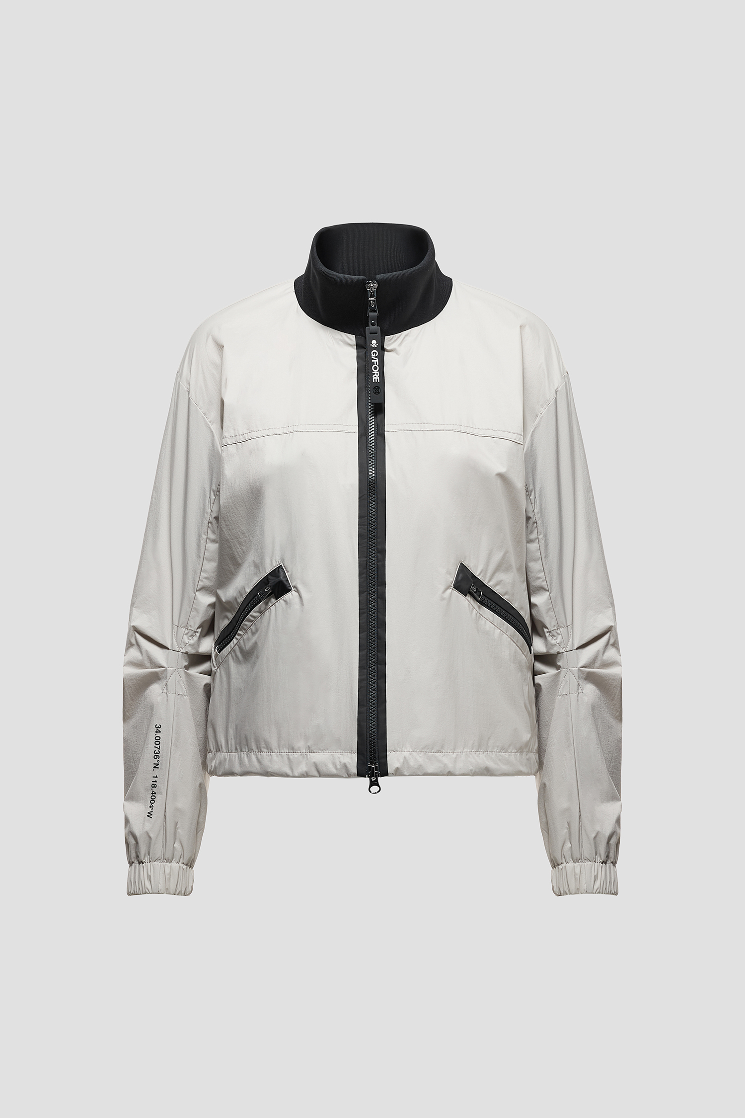 METAL GLOSSY FULL-ZIP JACKET(WOMEN)_G/FORE