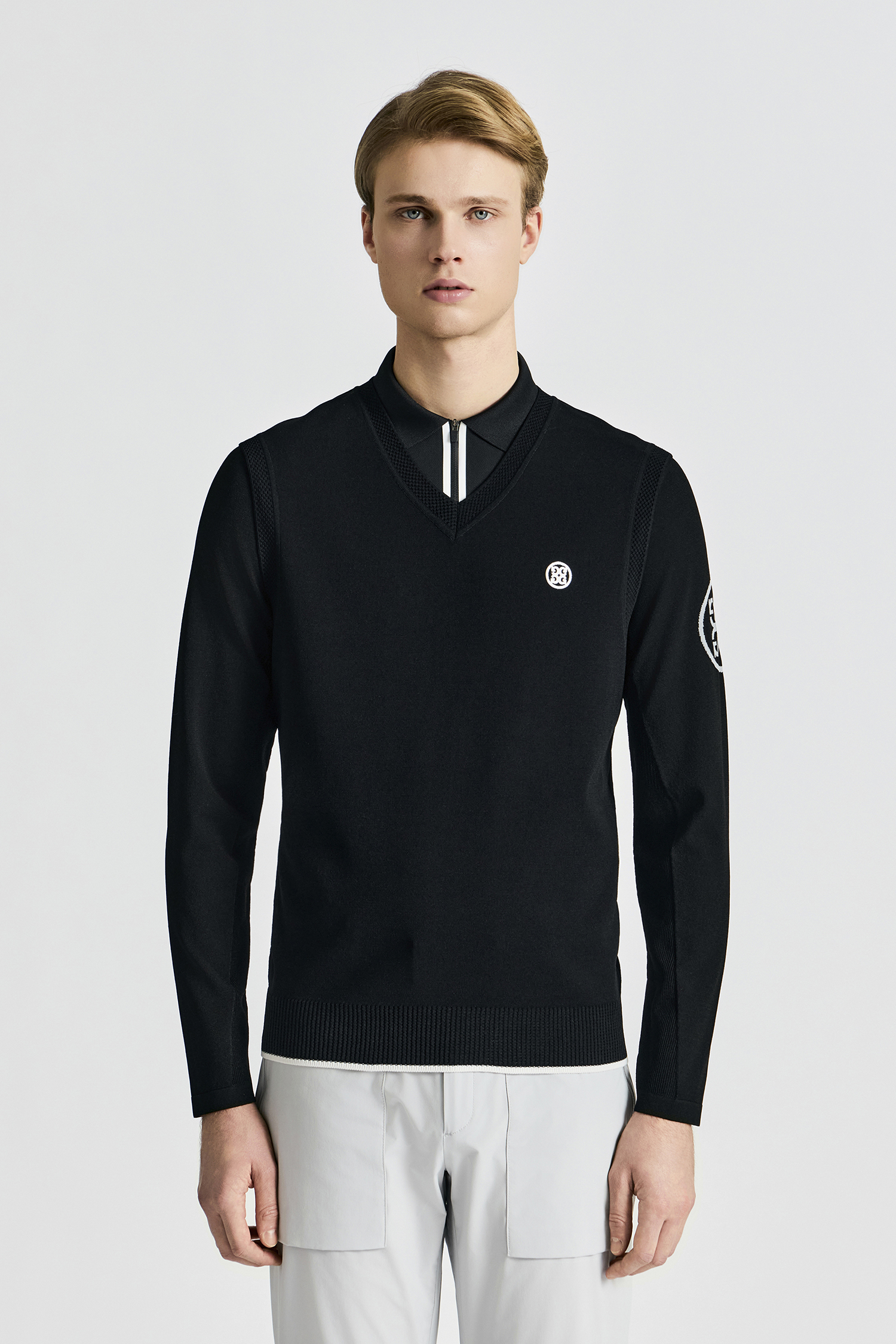 KNIT VEST(MEN)_G/FORE