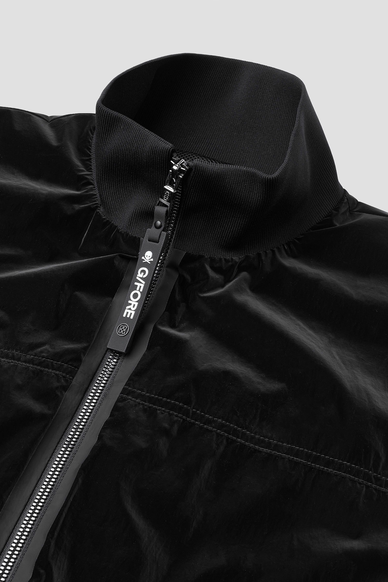 METAL GLOSSY FULL-ZIP JACKET(WOMEN)_G/FORE