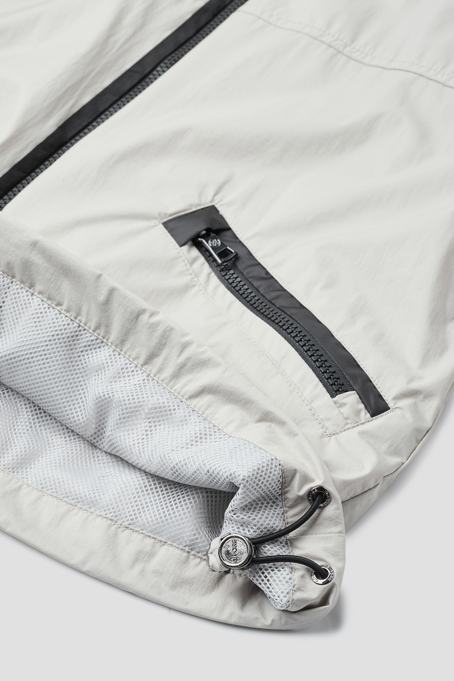 METAL GLOSSY FULL-ZIP JACKET(WOMEN)_G/FORE