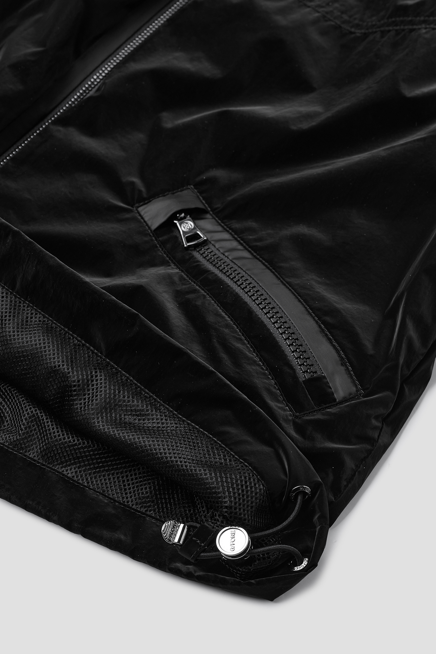 METAL GLOSSY FULL-ZIP JACKET(WOMEN)_G/FORE