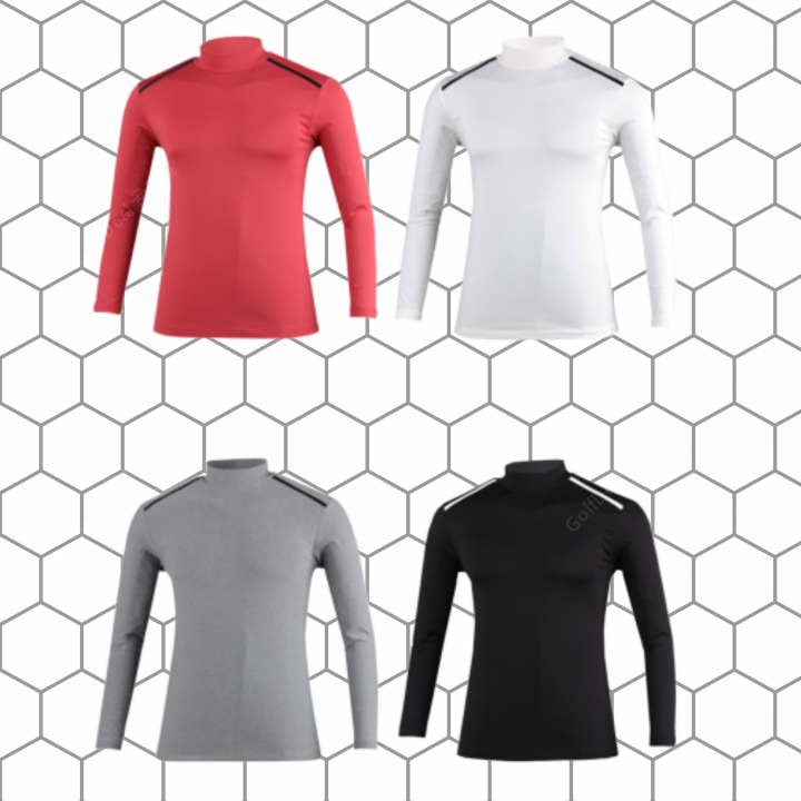 [골프딜] 남자 기능성 스트라이프 기모 목폴라 이너웨어 GA148 - 상품정보