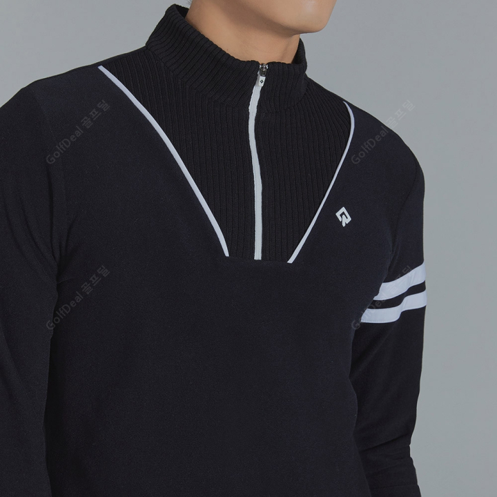 [골프딜] 레노마골프 남성 골프 니트 티셔츠 기모 스판 반집업 K4103 - 상품정보