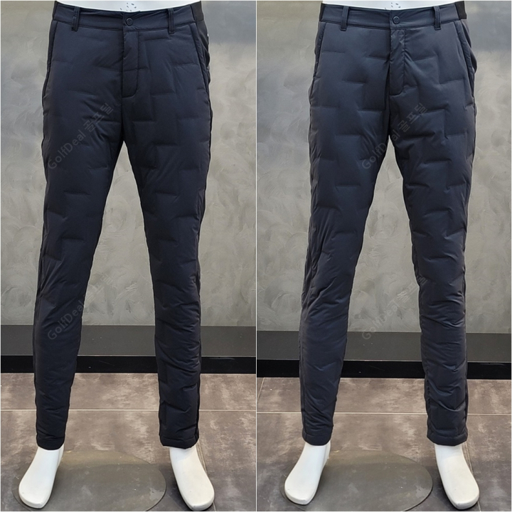 [골프딜] 레노마골프 남성 겨울 구스 다운 바지 무봉재 허리 밴딩 방한 패딩 팬츠 K4553 - 상품정보