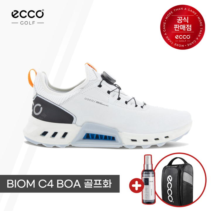 [골프딜] 에코 남성 골프화 바이옴 C4 보아 골프화130424(화이트,블랙) - 상품정보